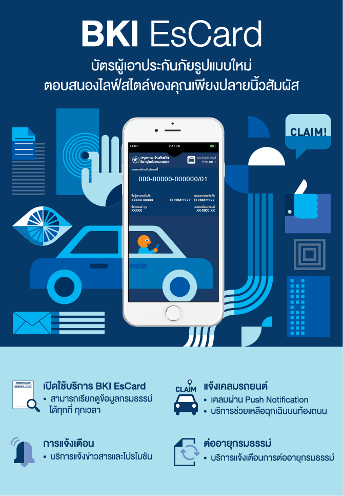 BANGKOK INSURANCE PUBLIC COMPANY LIMITED : BKI EsCard บัตรผู้เอา ...